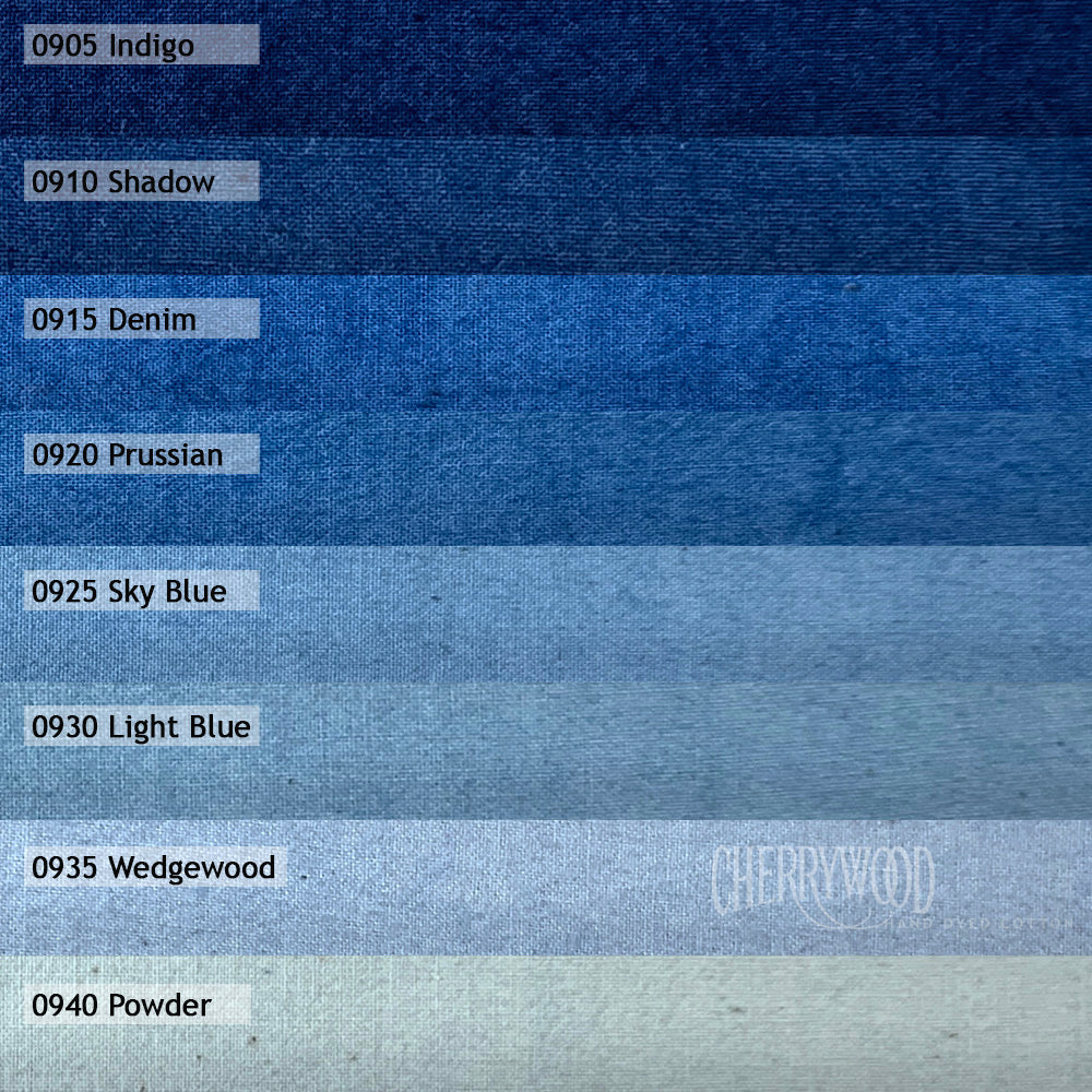 8-Step Indigo Blend Half Yard Bundle – Seams Like Quilting